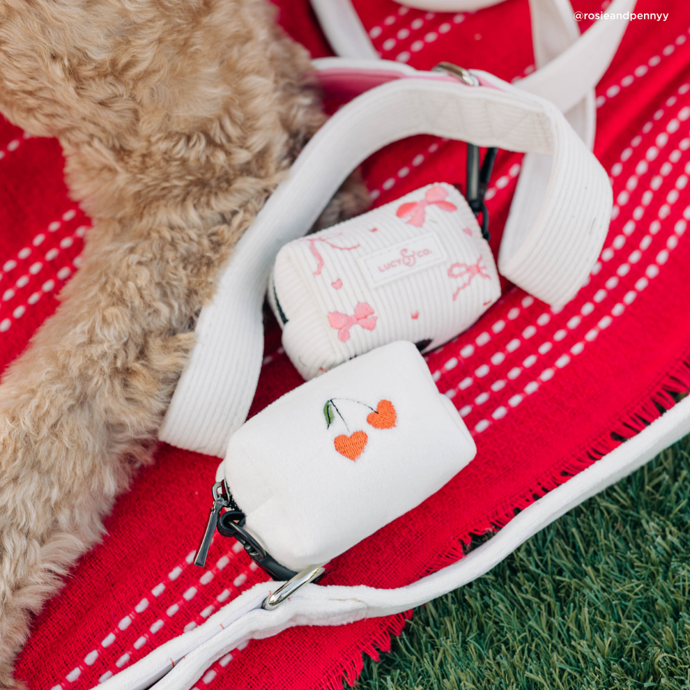 The Cream Courdoroy - Oh My Gourd! Poop Bag Holder | Lucy & Co.