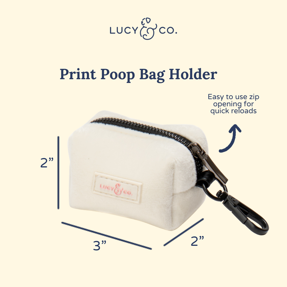 The Cream Courdoroy - Oh My Gourd! Poop Bag Holder | Lucy & Co.