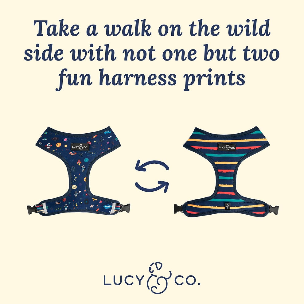 The Space Doodle Reversible Dog Harness | XS - XL - Sizes Available ...